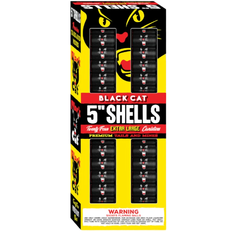 Black Cat 5 Inch Artillery | Captain Boom Fireworks