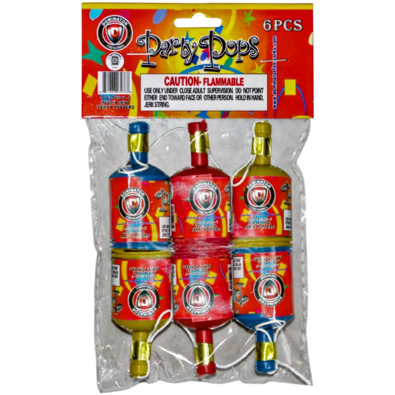 Party Popper - 6 pack | Captain Boom Fireworks