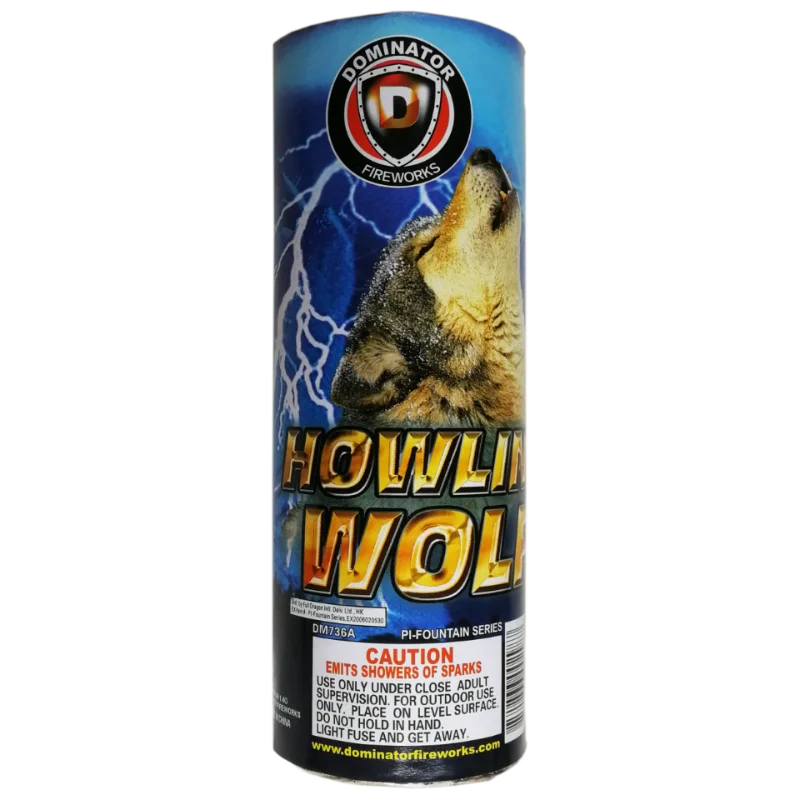Howling Wolf Fountain | Captain Boom Fireworks