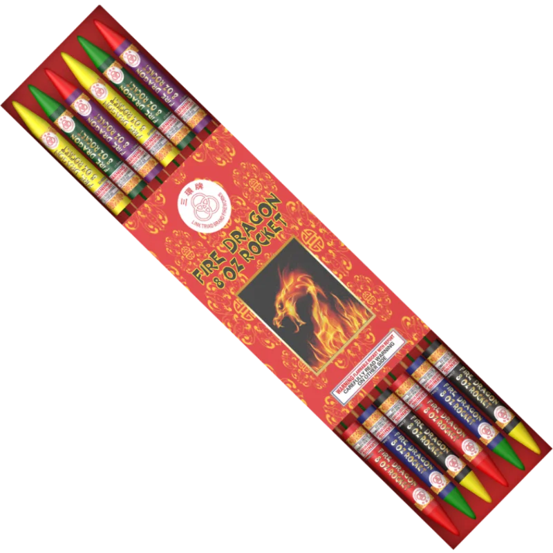 Fire Dragon 8oz Rocket | Captain Boom Fireworks