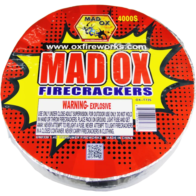 Mad Ox Firecrackers 4000 Roll | Captain Boom Fireworks