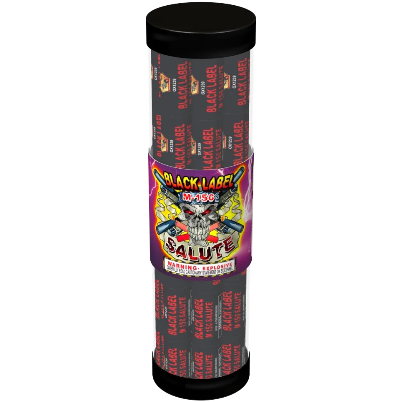 Black Label M150 Salute Firecrackers | Captain Boom Fireworks