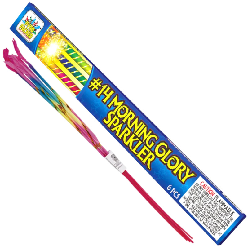 Morning Glory Sparklers 6 Pack | Captain Boom Fireworks